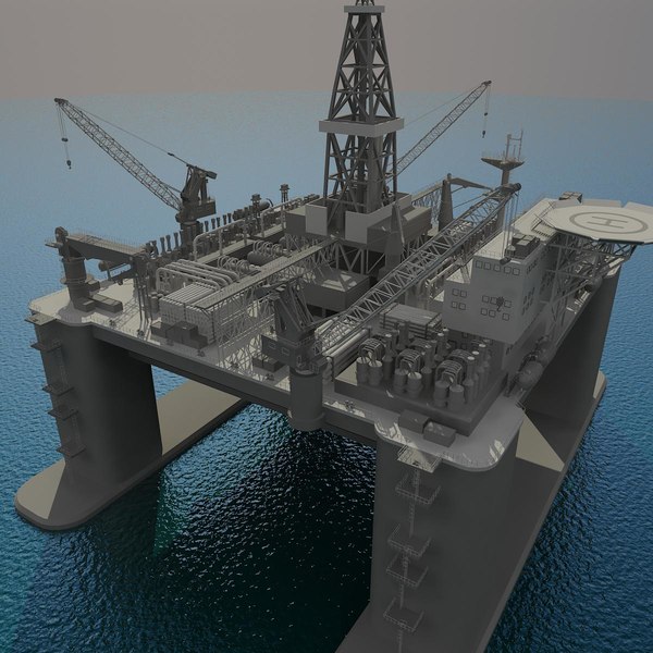 3d oil platform multipurpose sup model