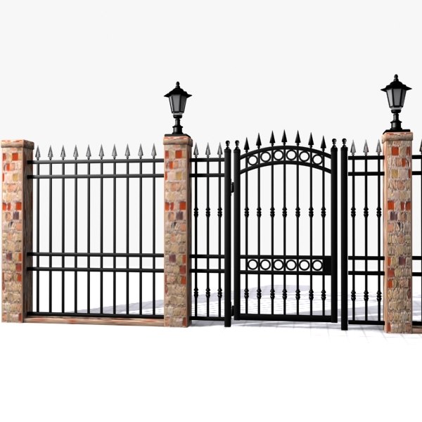 3ds max wrought iron gate