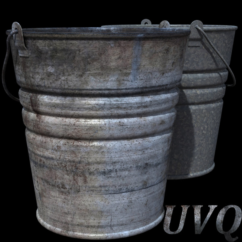 3ds max metal buckets