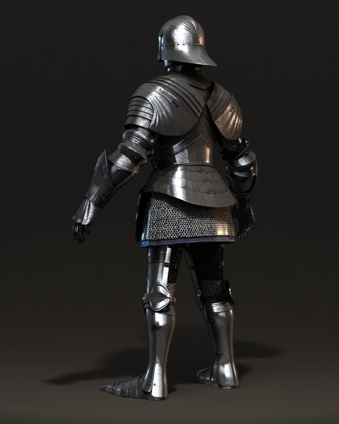 heavy armored knight armour 3d model
