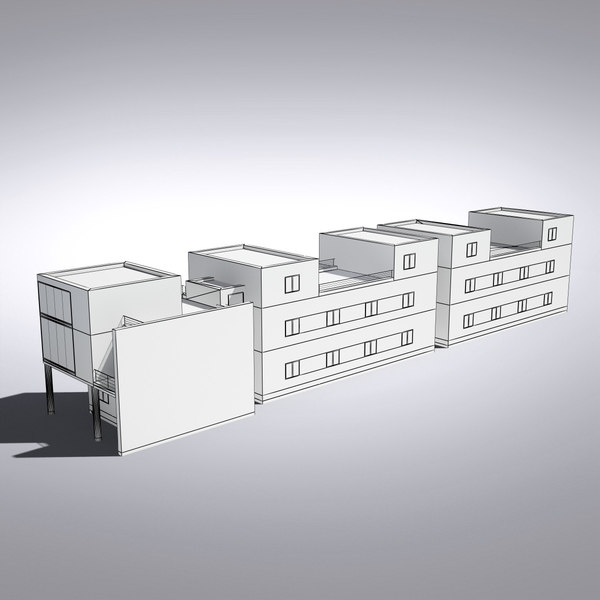 modern generic building 3d model