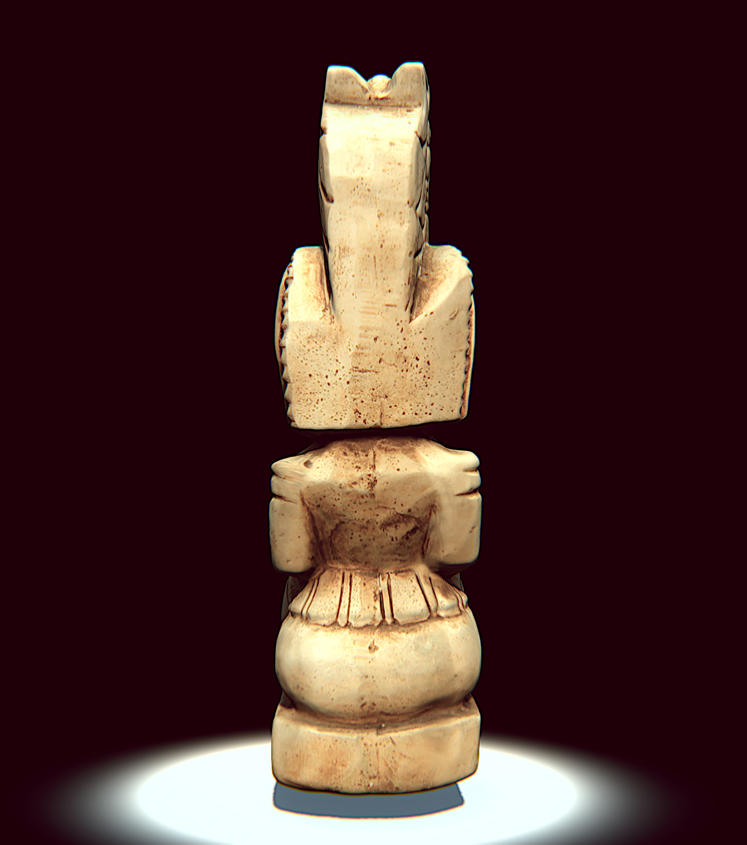 mayan figure replica 3d model