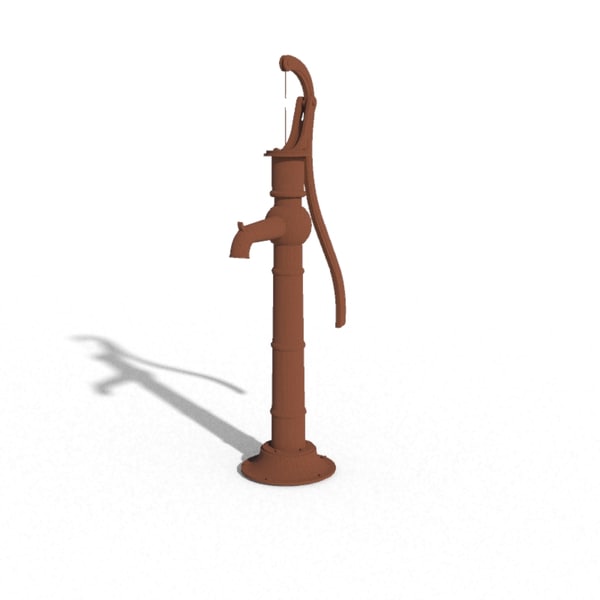 fbx old rusty water pump