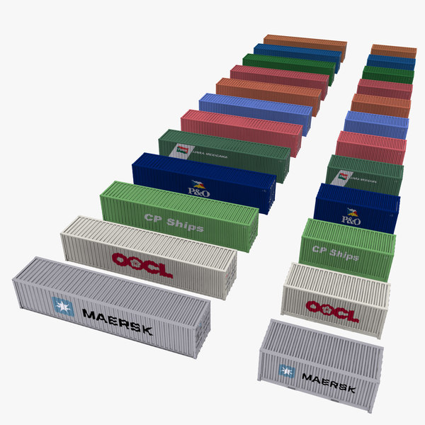 container ship 3d model
