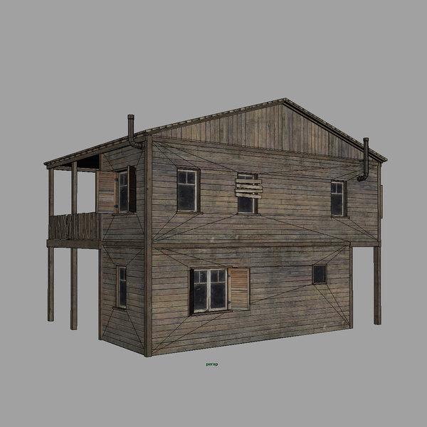 3d old house model