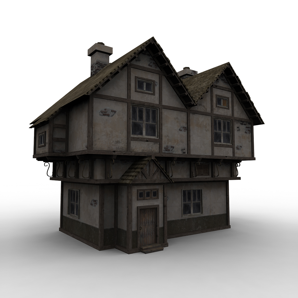 3d old house model