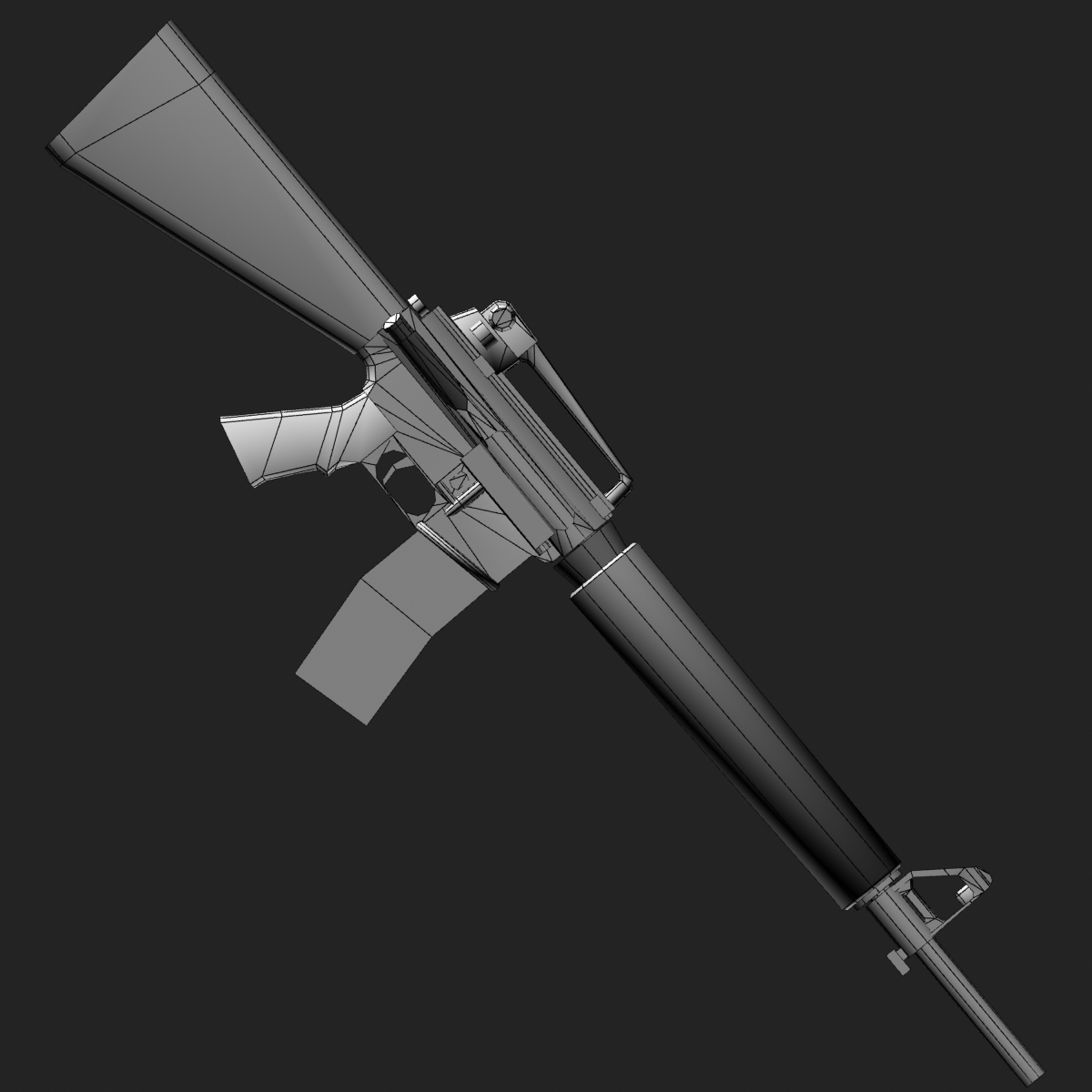 free m16 m16a4 a4 3d model