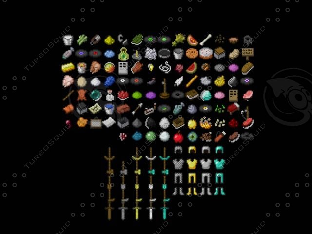 3d model of items minecraft