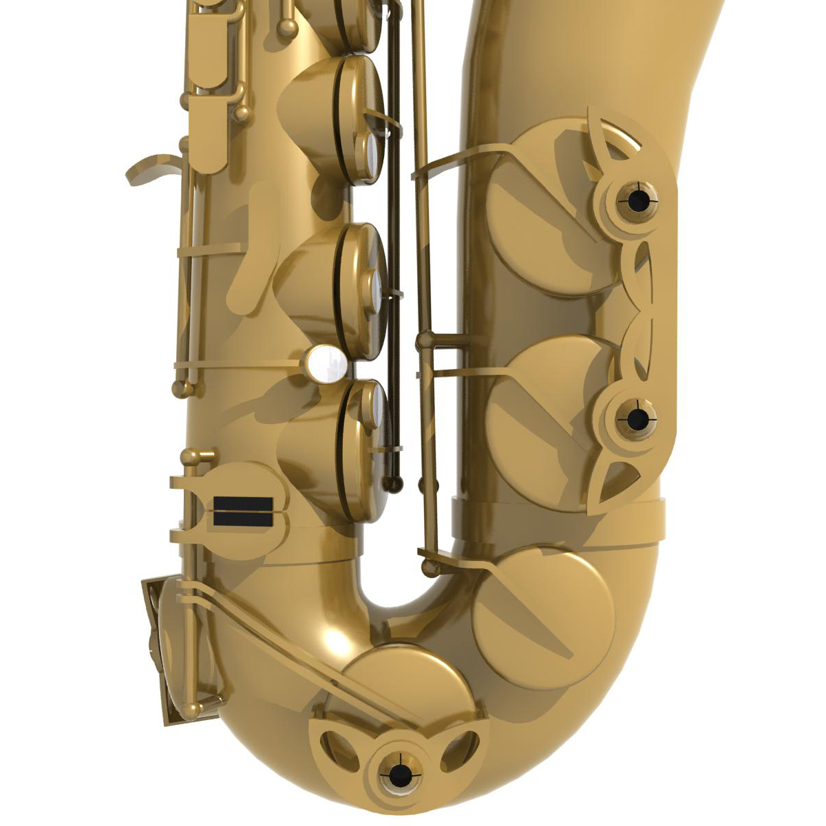 alto sax saxophone 3d max
