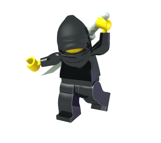 lego ninja 3d model