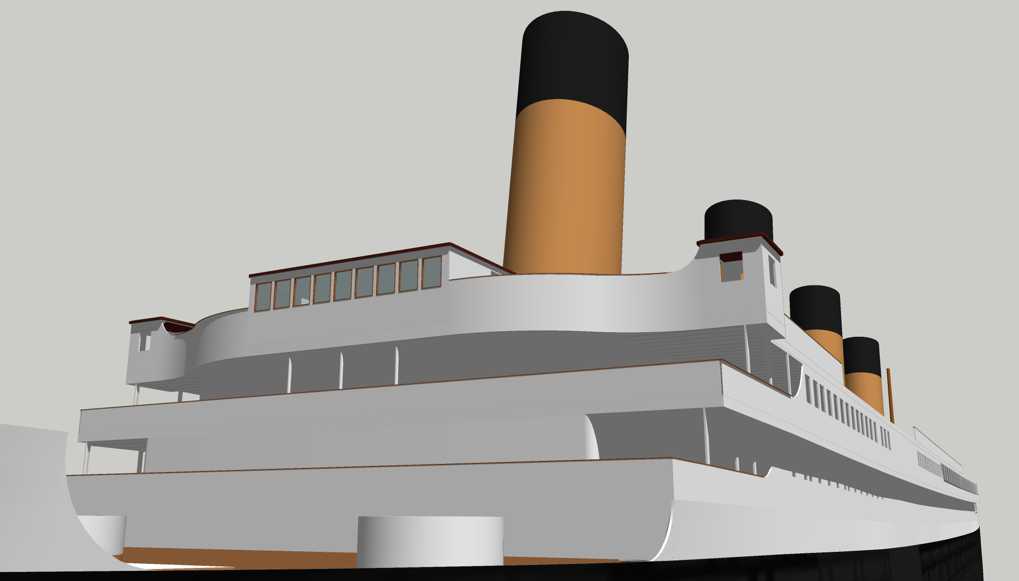 incomplete titanic hull 3d model