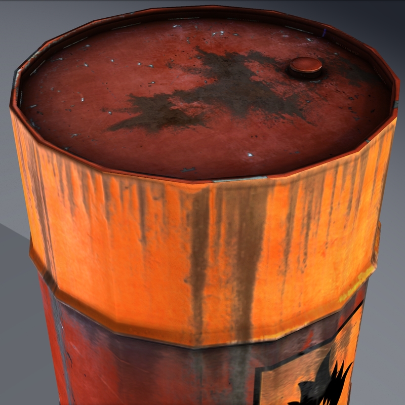 3d barrel flammable explosive