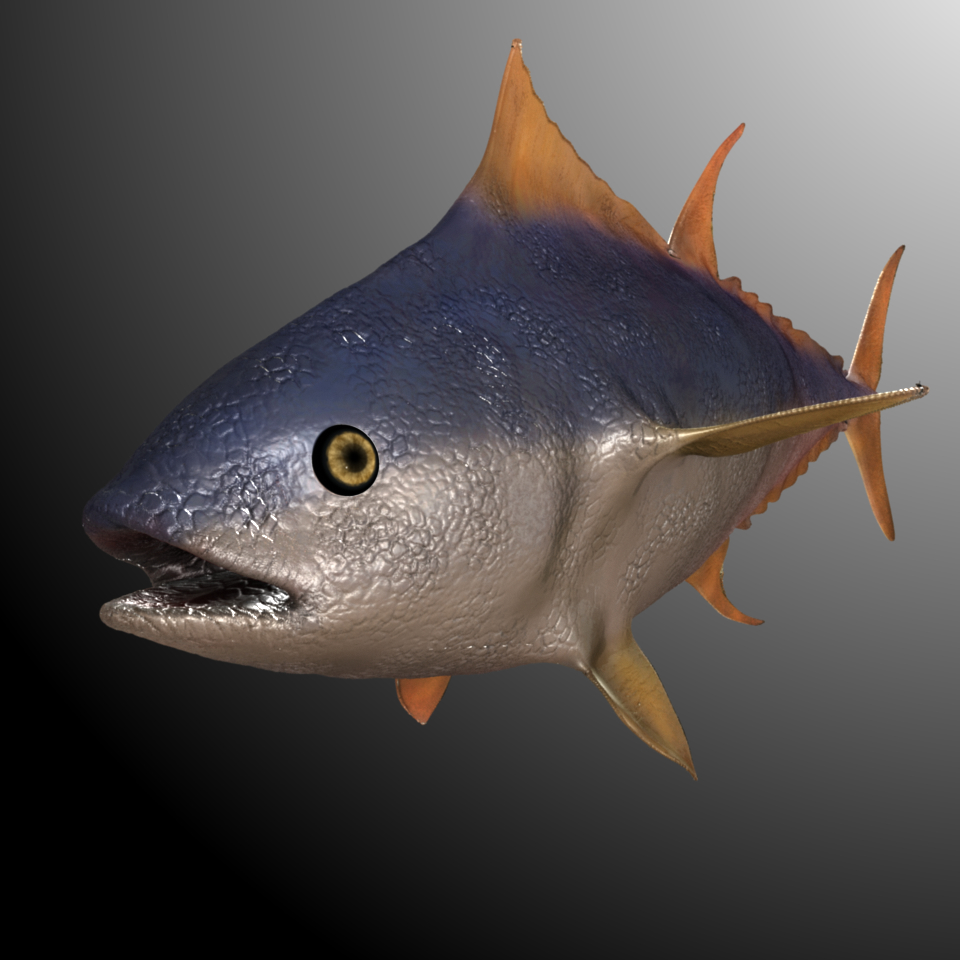 maya fish rigged