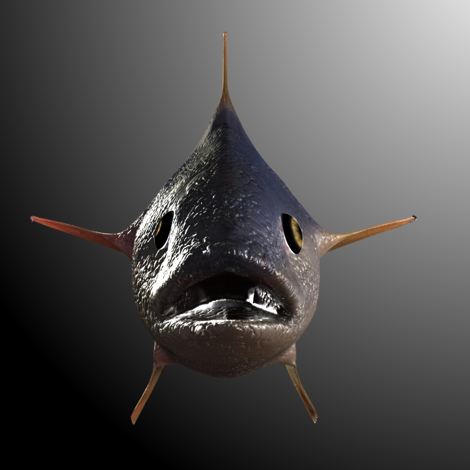 maya fish rigged