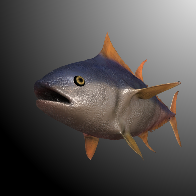 maya fish rigged
