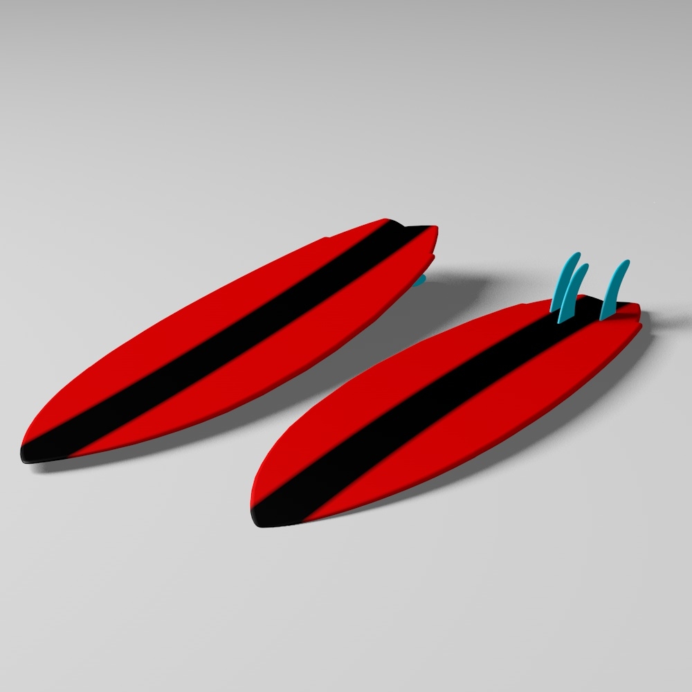 surf surfboard 3d model
