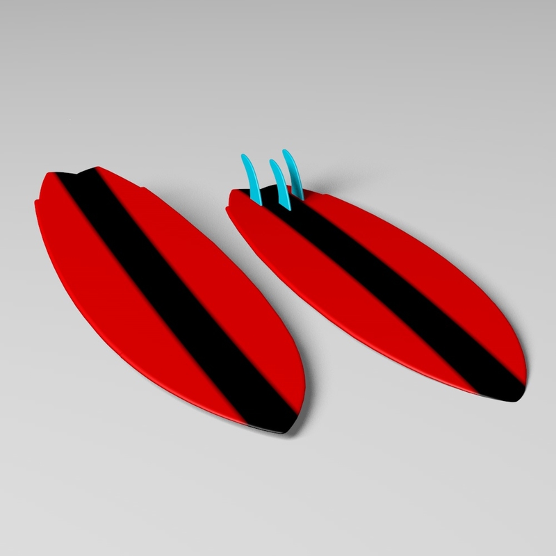 surf surfboard 3d model