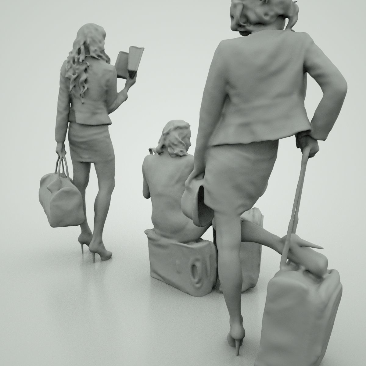 21 Girls 3d Model