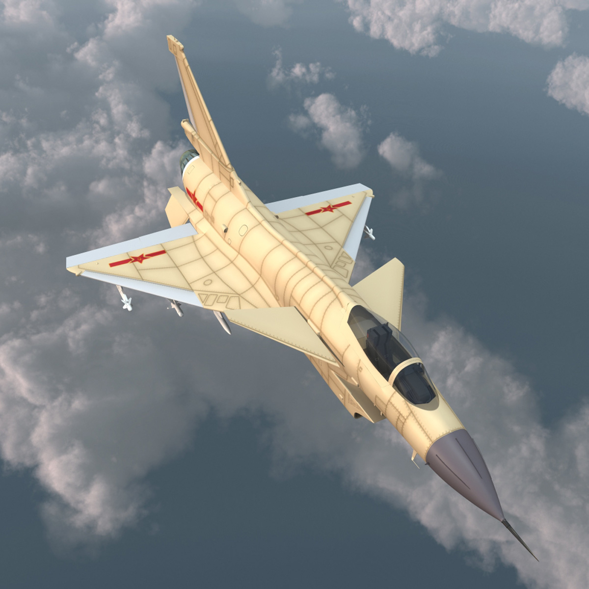 jet fighters 9 j 3d model