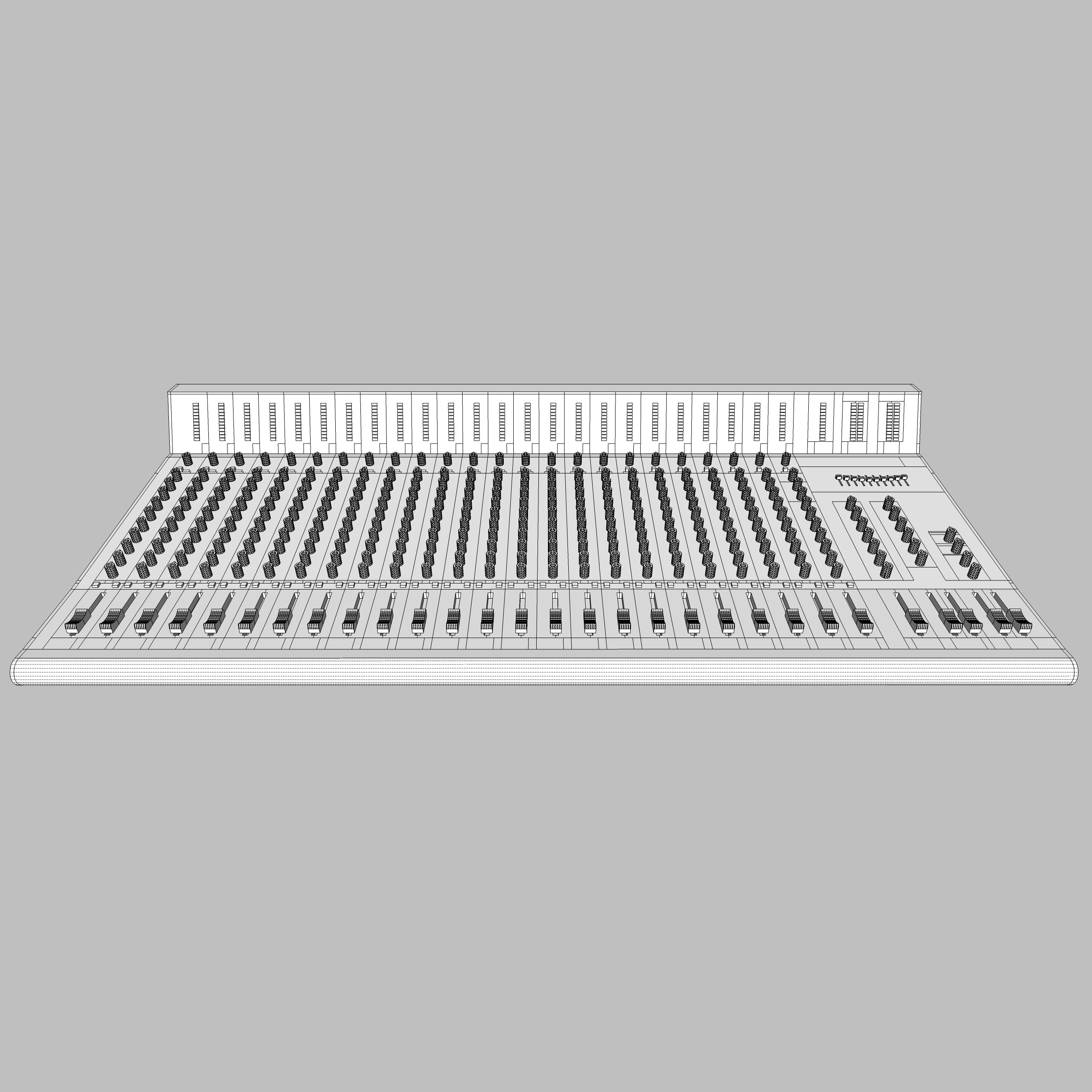 3d mixing board model