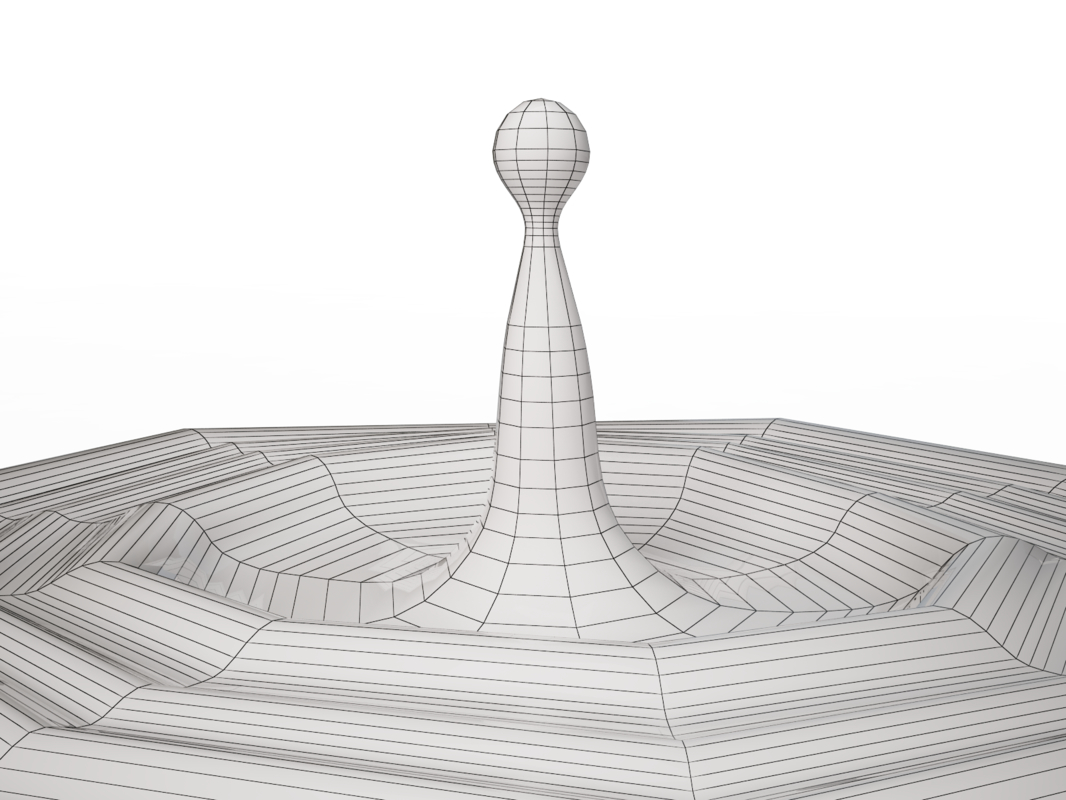 3d water drop model
