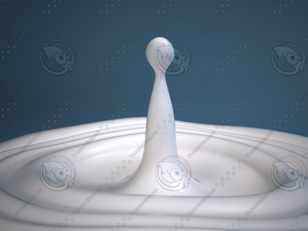 3d water drop model