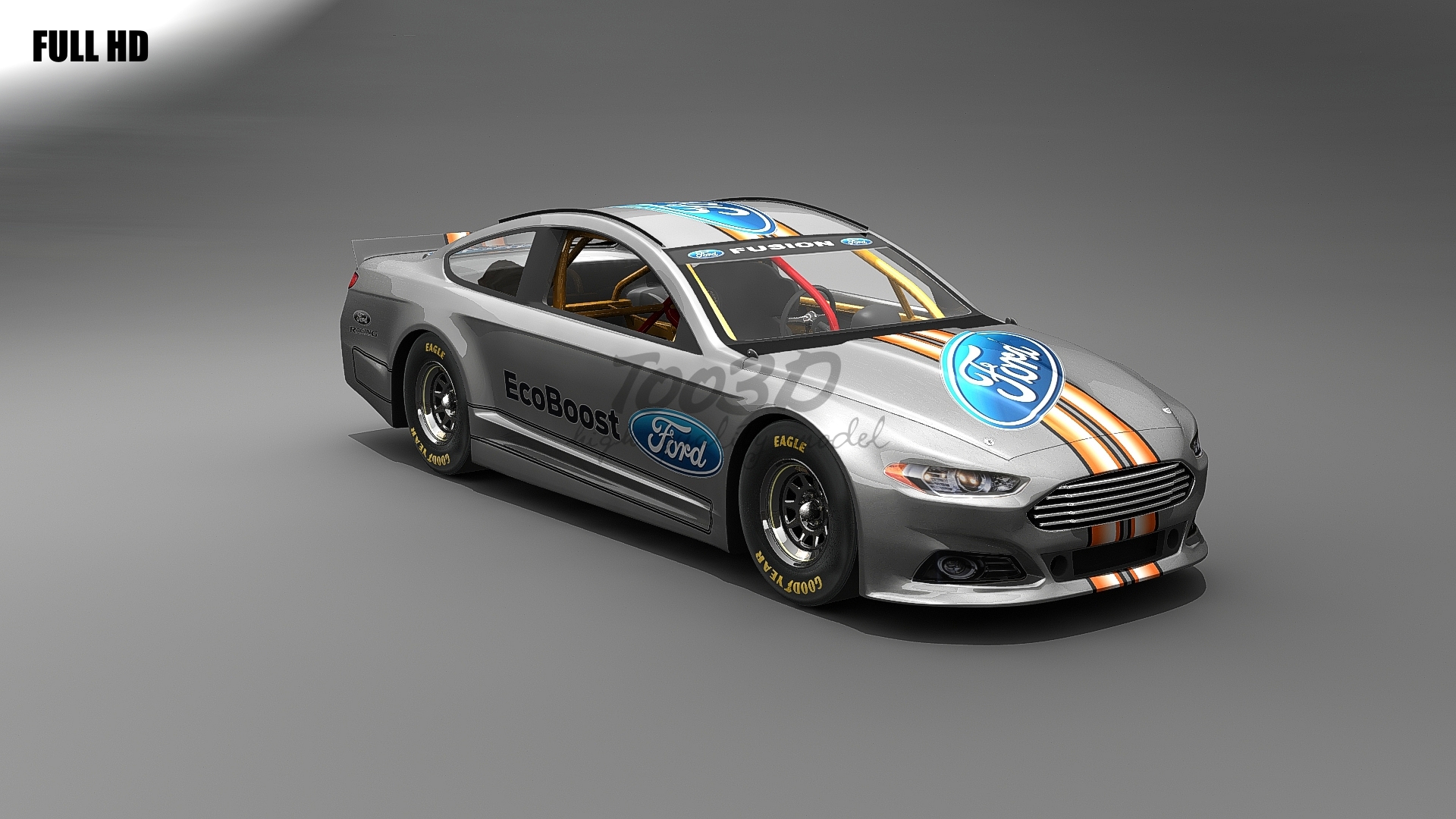 3d model fusion nascar car
