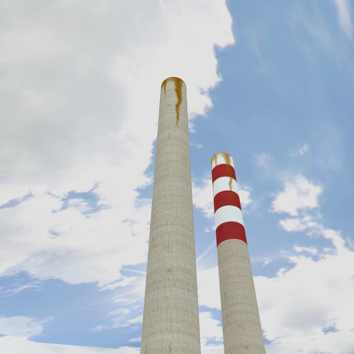 3d model smoke stack