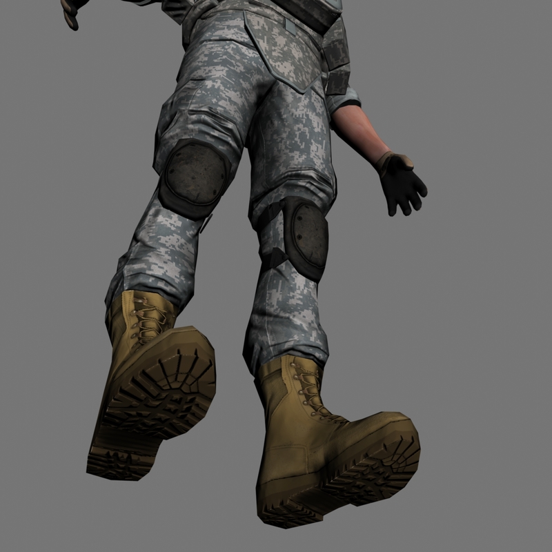 3d usmc marine model