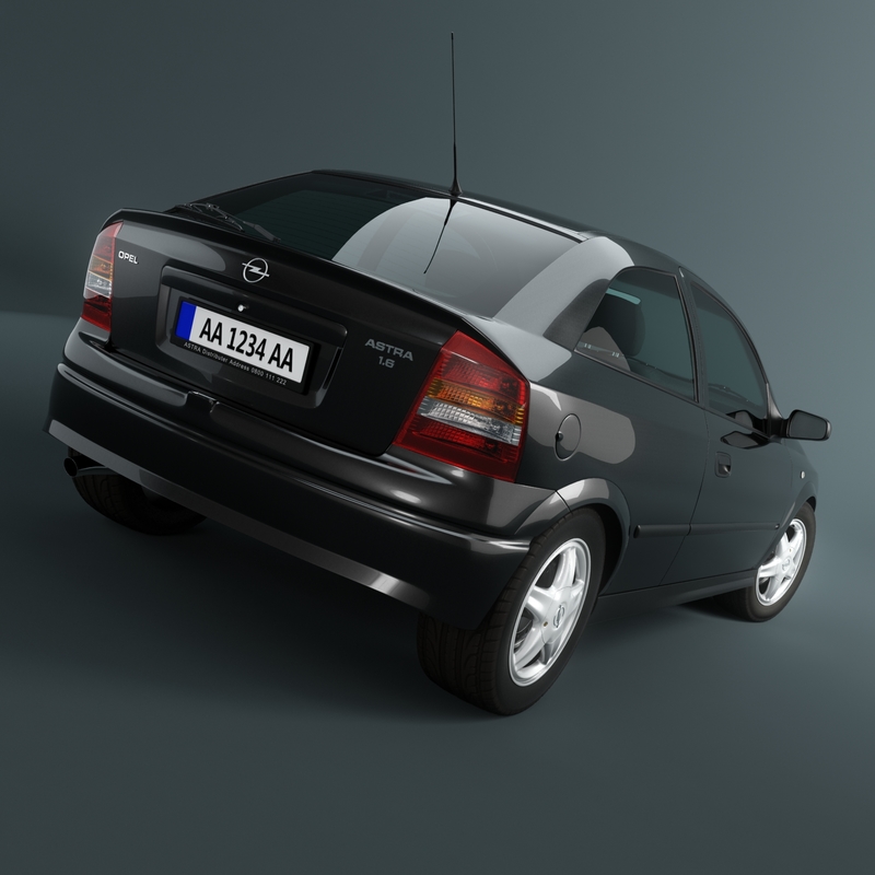 opel astra g car 3d model