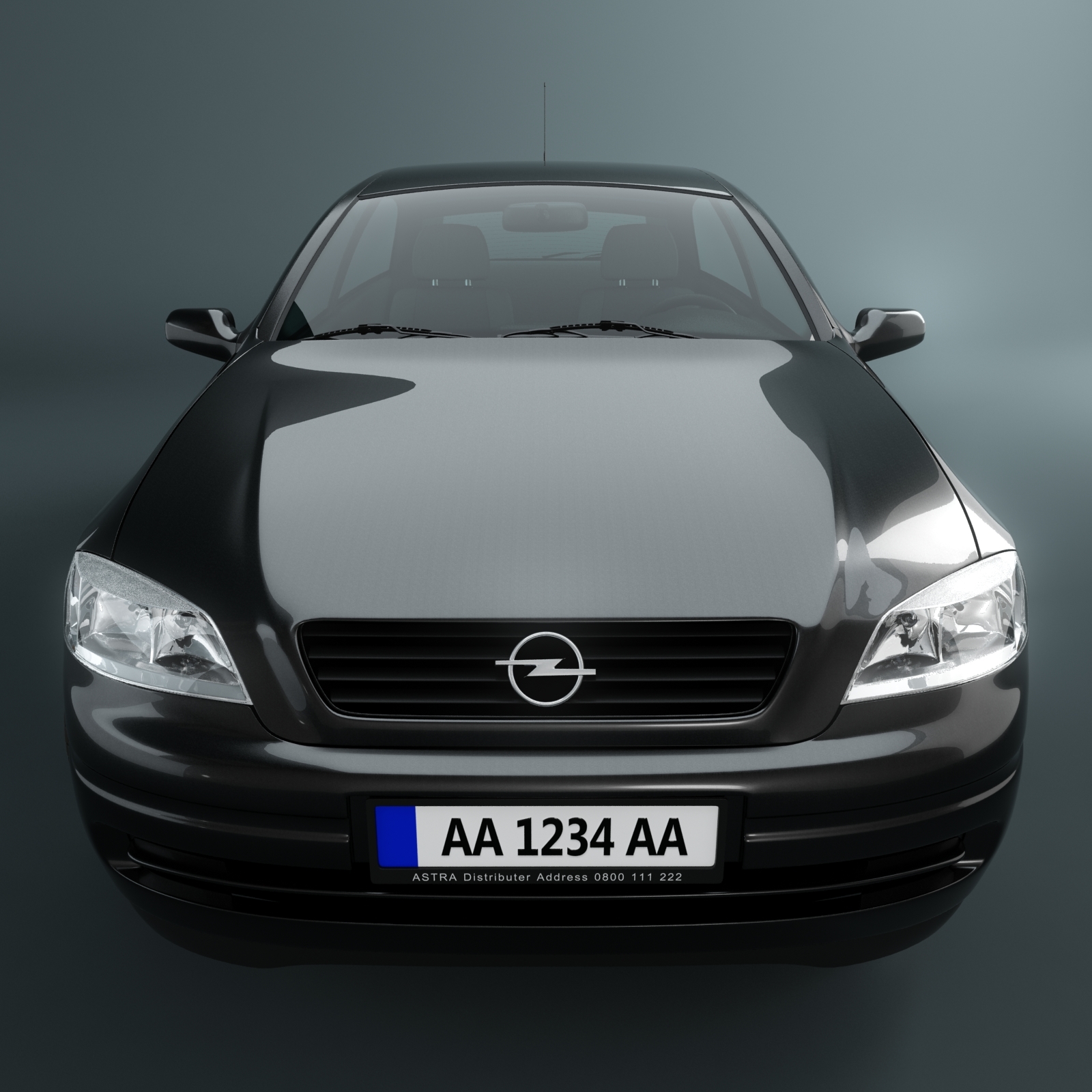 opel astra g car 3d model