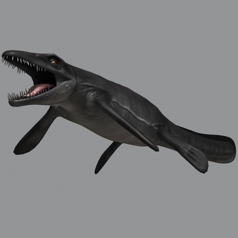 3d model marine dinosaur tylosaurus