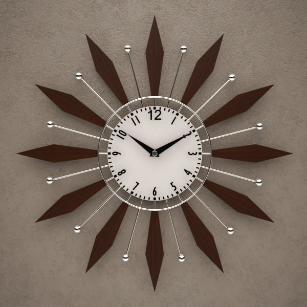 fxb wall clock 3d max