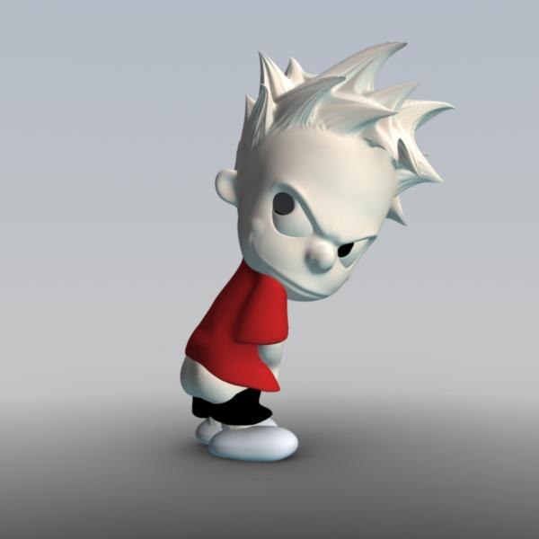 3D модель Calvin Peeing - TurboSquid 700393