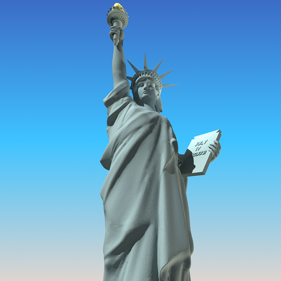 3d model statue liberty