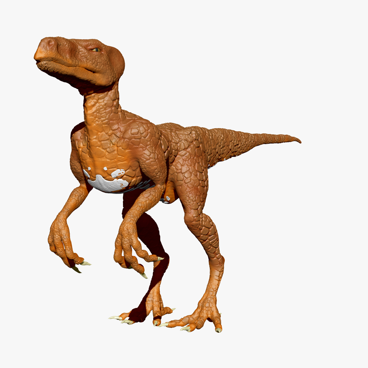 3d model raptor lizard predator