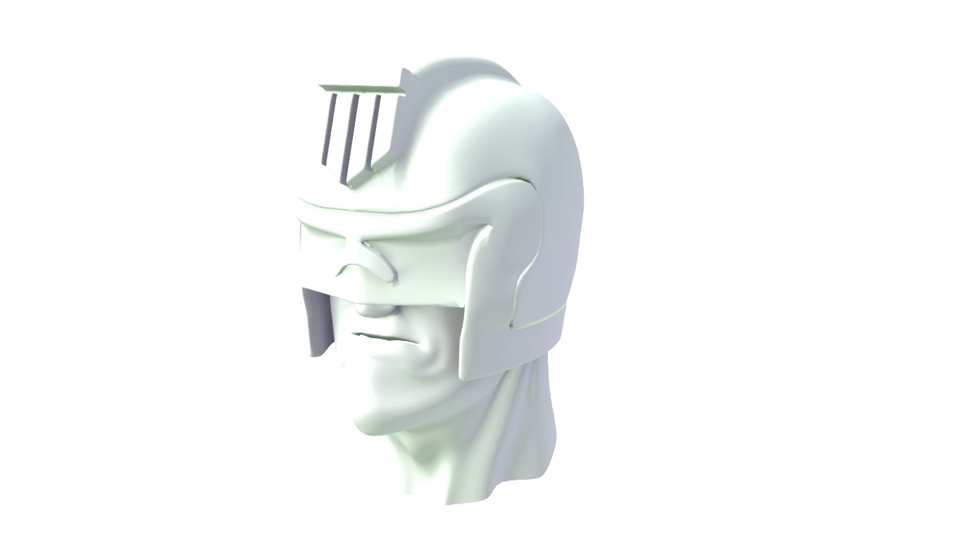 Judge Dredd Head 3d Lwo