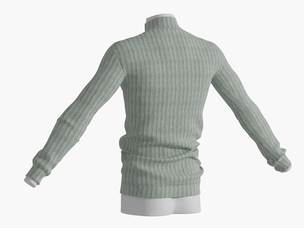 realistic knitted sweater 3d 3ds