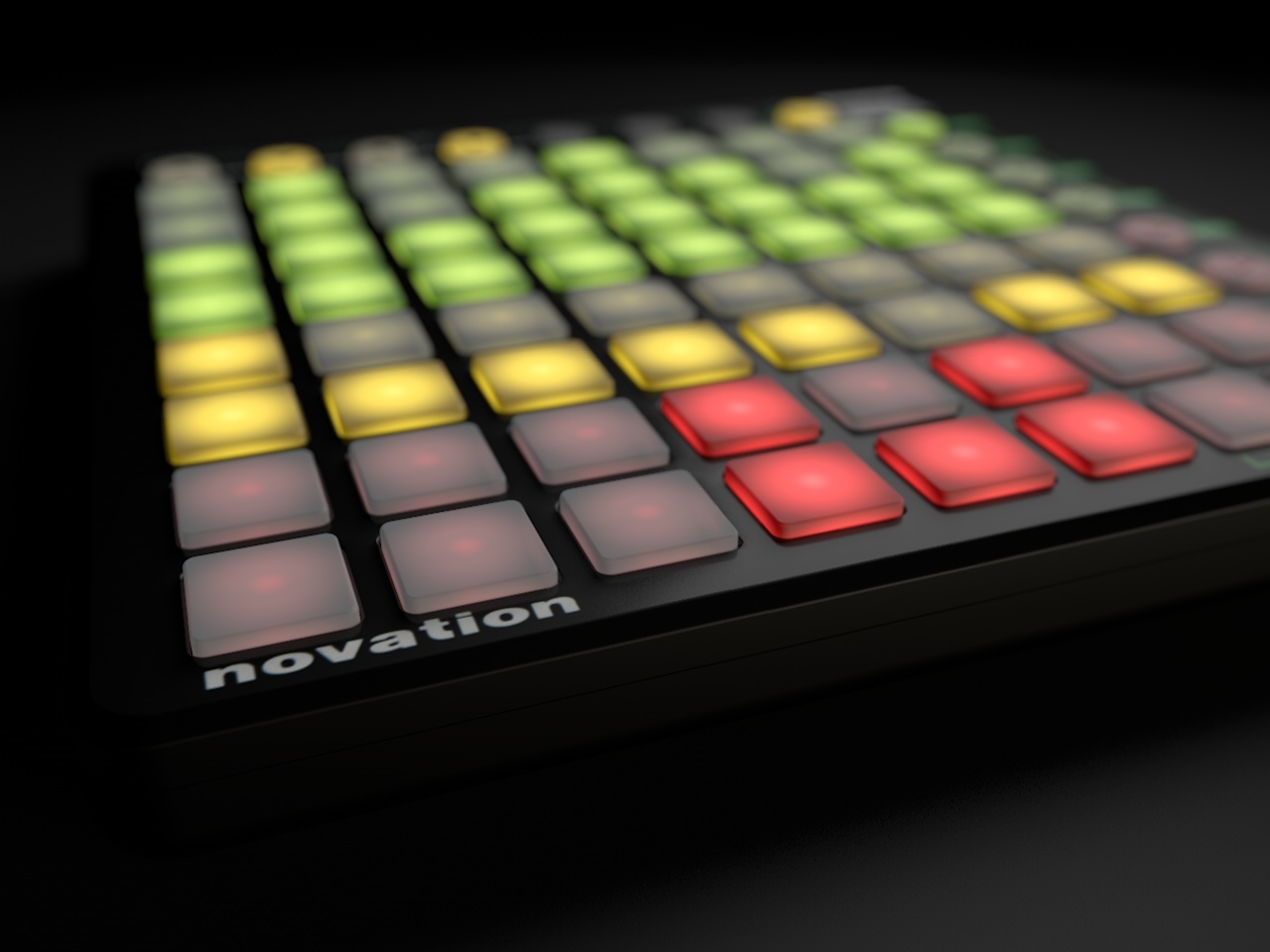 3d model of launchpad novation