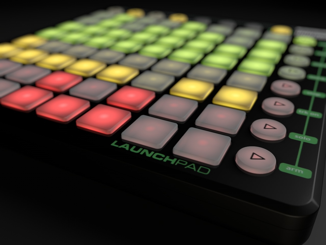 3d model of launchpad novation