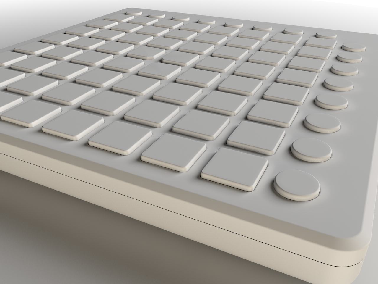 3d model of launchpad novation
