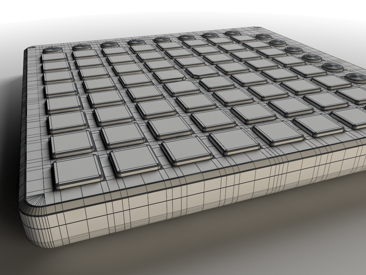 3d model of launchpad novation