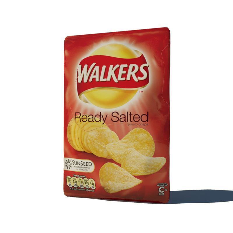 crisps salted 3d obj