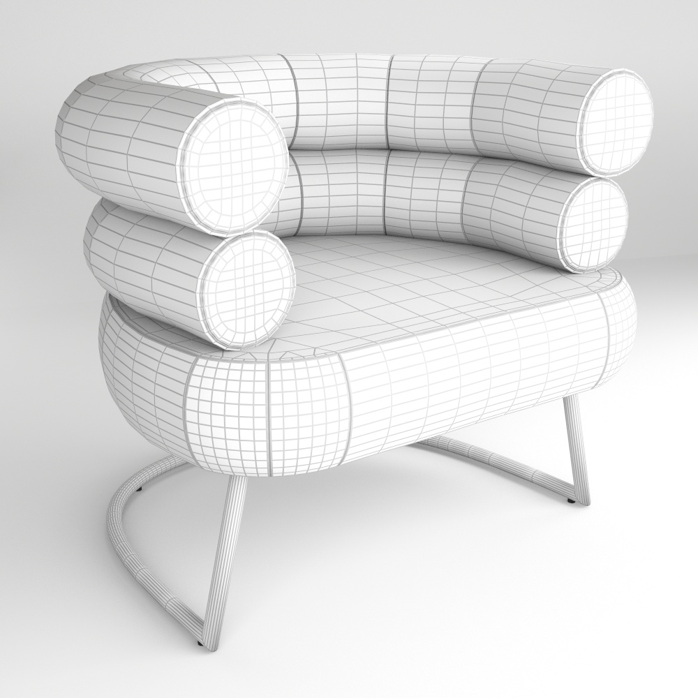 chair bibendum 3d model