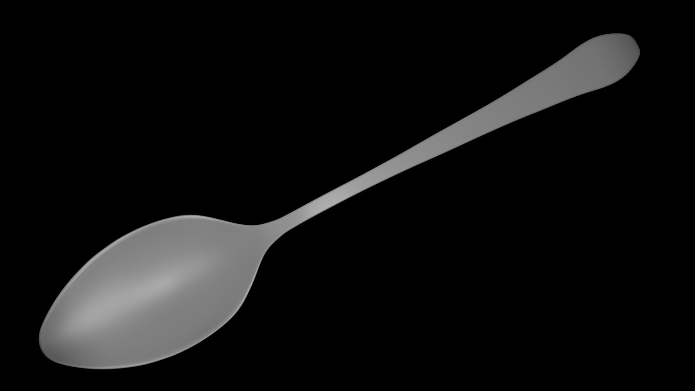 free spoon 3d model