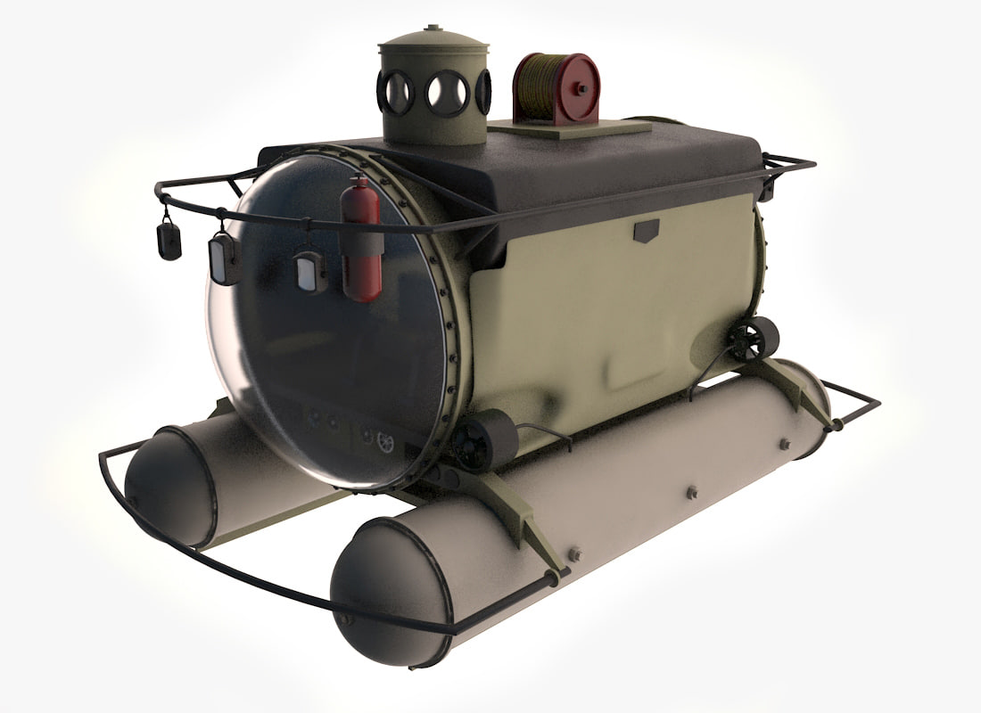 3d model mini sub