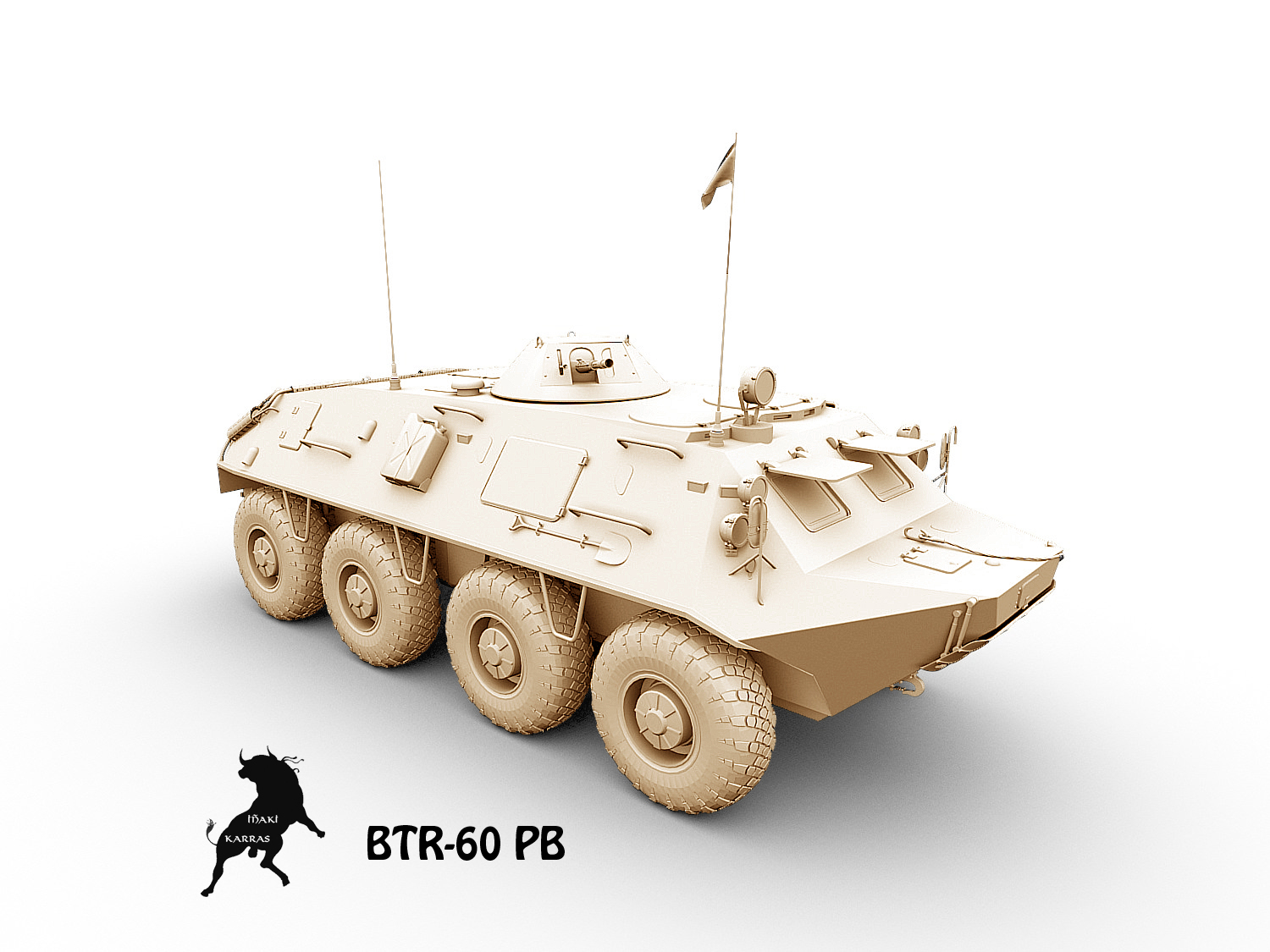 btr tank 3d model