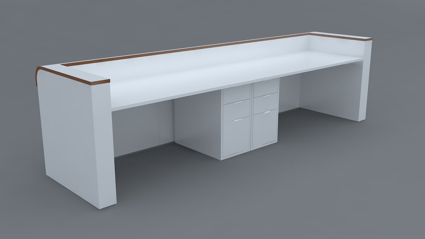 3d hyundai reception desk 3