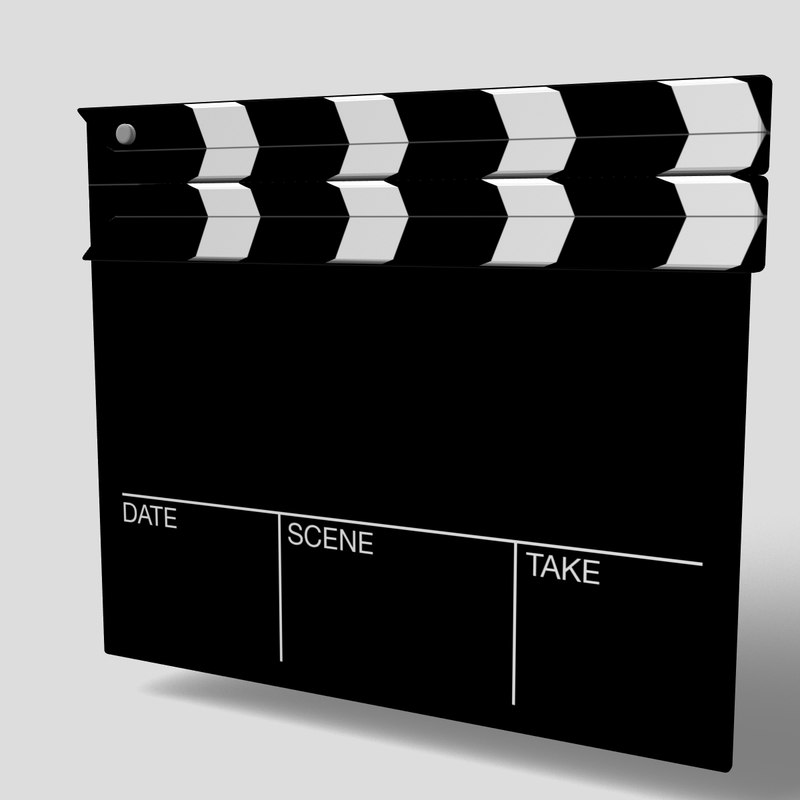 3d model clapboard