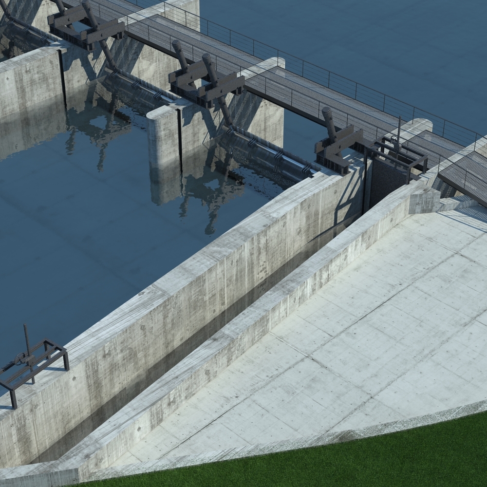 3d bridge dam